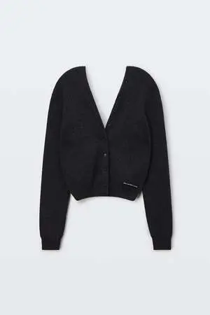 Alexander Wang Continuous Placket Cardigan Red