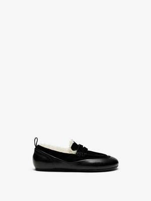 Proenza Schouler Arcadia Shearling Loafers - Black