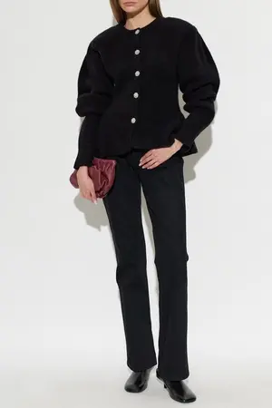 ROTATE BY BIRGER CHRISTENSEN Cardigan With Shoulder Pads