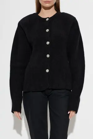 ROTATE BY BIRGER CHRISTENSEN Cardigan With Shoulder Pads