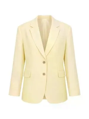 SEMICOUTURE Single-breasted Tailored Jacket - Yellow