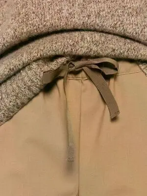 SEMICOUTURE Drawstring Straight-leg Trousers