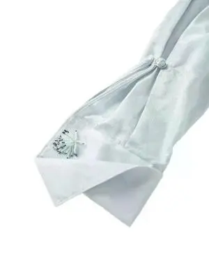 Shanghai Tang Beaded-cuff Cropped Blouse