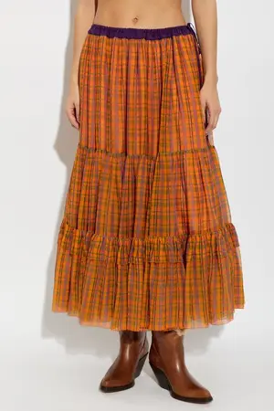 Chloé Silk Midi Skirt