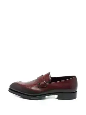 FERRAGAMO Cantore Tramezza Penny Loafers - Red