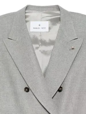 MANUEL RITZ Double-breasted Twill Blazer
