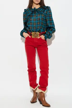 Chloé Tartan Silk Shirt