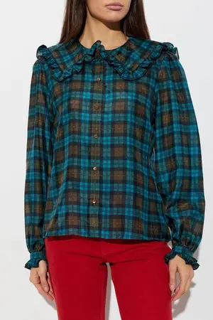 Chloé Tartan Silk Shirt