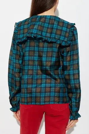 Chloé Tartan Silk Shirt