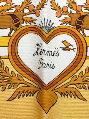 Hermès 1990-1997 Decoupages Silk Scarf 90 Scarves
