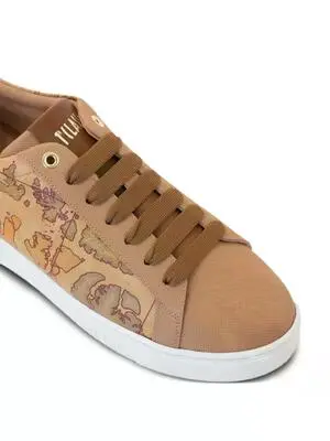 ALVIERO MARTINI 1° CLASSE Geo Classic Map-print Sneakers