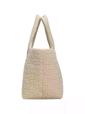 VEECOLLECTIVE Medium Quilted Shearling-effect Tote Bag