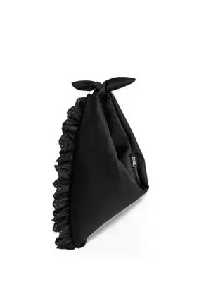 Simone Rocha Broderie Anglaise Ruffled Tote Bag