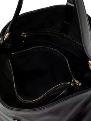 GIANNI CHIARINI Large Fiona Polished-leather Tote Bag - Black