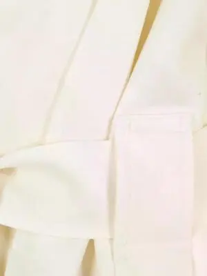 Issey Miyake Shell Belted Zip-up Coat