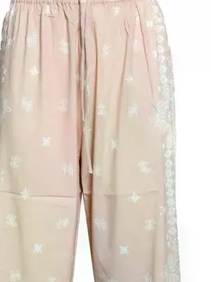 MC2 SAINT BARTH Ikaria Wide-leg Pants With Bandana Placed Print