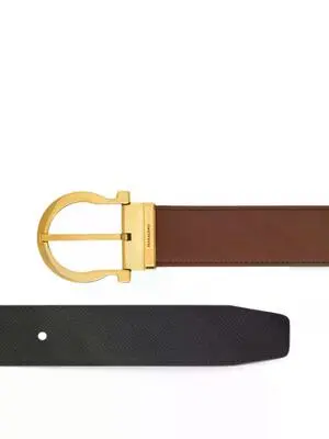 FERRAGAMO Reversible And Adjustable Single Gancini Belt