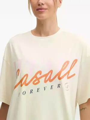 CASALL Logo-print Drop-shoulder T-shirt