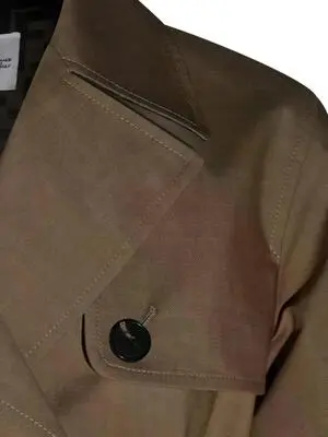 Fendi Mackintosh Fabric Trench Coat