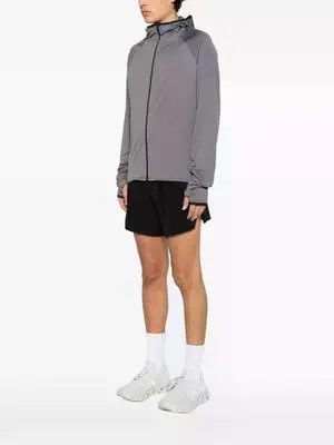On Climate Zip-up Hooded Jacket - Grey