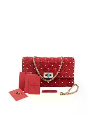 Valentino Garavani Rockstud Spike Quilted Chain Wallet