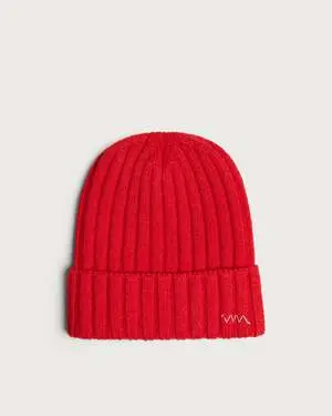 Visvim Knitted Wool Beanie - Red