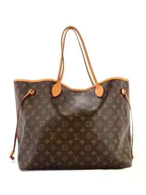 LOUIS VUITTON Neverfull Nm Monogram Canvas Gm Tote Bag - Brown