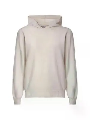 GALIANO Knitted Hoodie - Neutrals