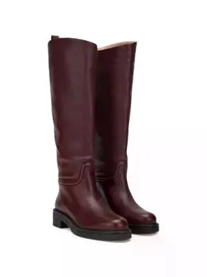 STUART WEITZMAN Celia Riding Boots - Red