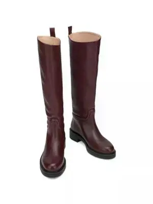 STUART WEITZMAN Celia Riding Boots - Red