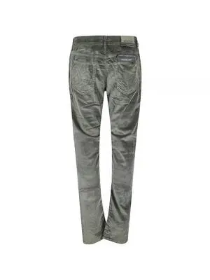 JACOB COHЁN Corduroy-effect Straight-leg Trousers