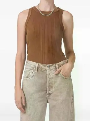 Citizens Of Humanity Ribbed Tank Top - Brown
