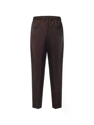 BE ABLE Pleated Elasticated-waistband Trousers