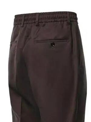 BE ABLE Pleated Elasticated-waistband Trousers