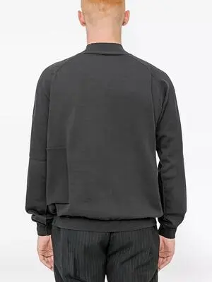 DEVOA Mock-neck Panelled Sweater