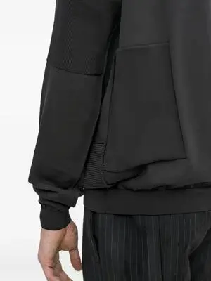 DEVOA Mock-neck Panelled Sweater