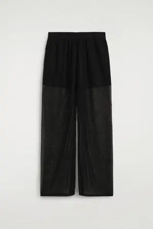 Cos Beaded Knitted Pants - Black