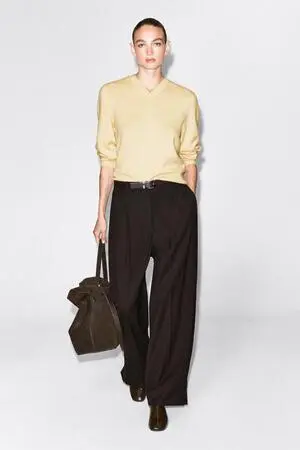Cos Pleated Twill Wide-leg Pants