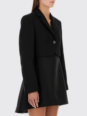 Balenciaga Cropped Single-breasted One-button Wool Blazer