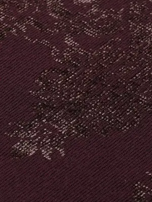 Etro Chenille Velvet Crew-neck Jumper With Embroidery And Dropped Shoulders