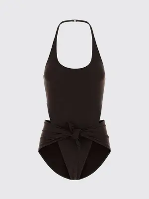 Alaïa Halterneck One-piece Swimsuit With Waist Knot Detail
