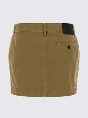 Balenciaga Mid-rise Pencil Mini Skirt In Cotton With Belt Loops