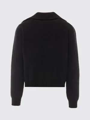 Dolce & Gabbana Virgin Wool Cardigan With Sailor Collar And Logo Crest