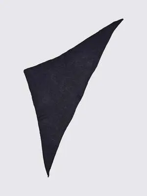 ALYSI Triangular Merino Wool And Cashmere Blend Scarf - Blue