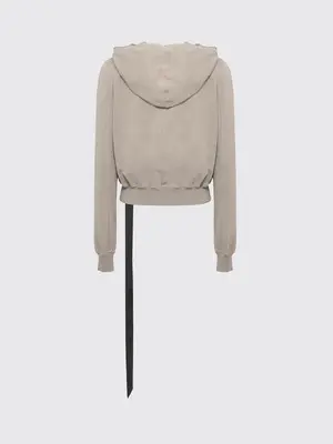 Rick Owens Cotton Zip Hoodie With Straps