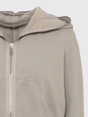 Rick Owens Cotton Zip Hoodie With Straps