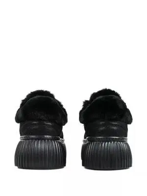 Karl Lagerfeld Faux-fur Trim Charm-embellished Sneakers