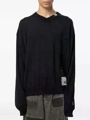 Mihara Yasuhiro Distressed Knit Sweatshirt