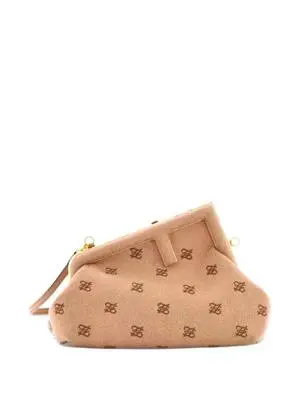 Fendi First Bag Ff Karligraphy Flannel Small Shoulder Bag