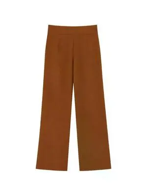 Max Mara V-waistband Wide-leg Trousers - Brown
